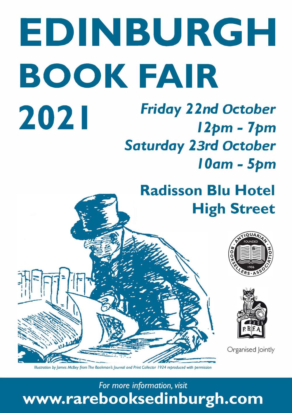 Edinburgh Premier Book Fair (with ABA) | October 2021 | Book Fairs | PBFA