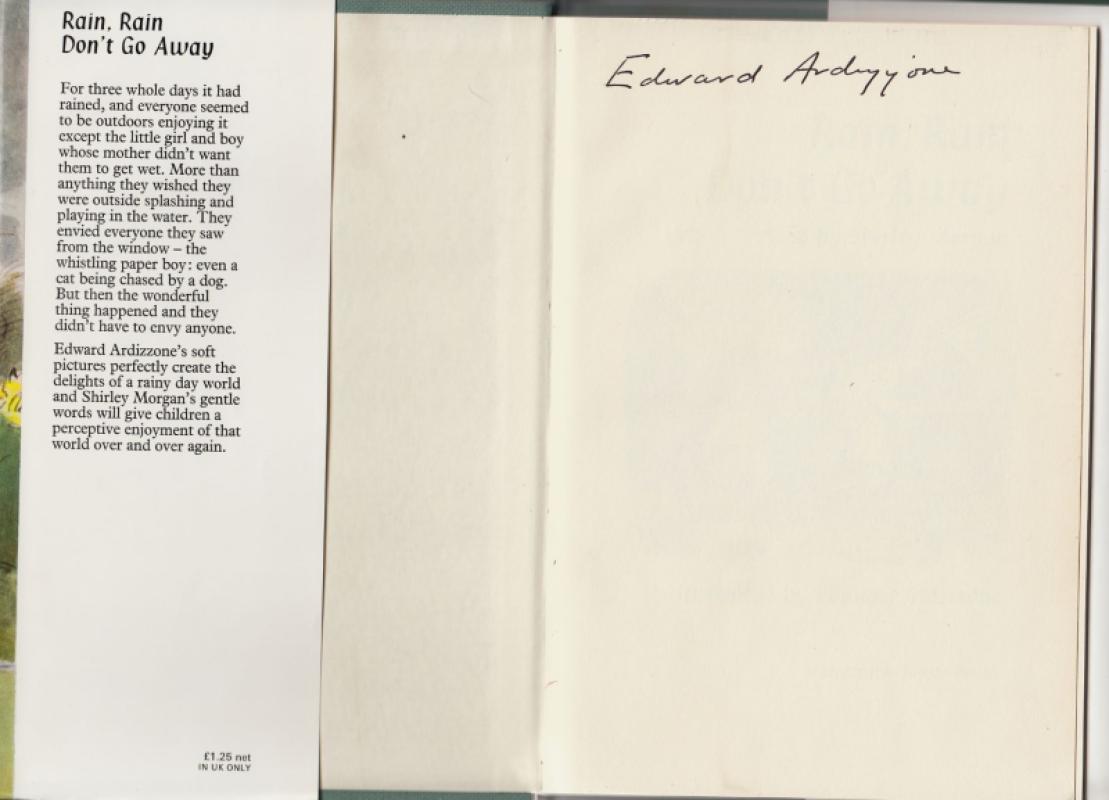 Rain, Rain Don't Go Away SIGNED BY ARDIZZONE | Books | PBFA