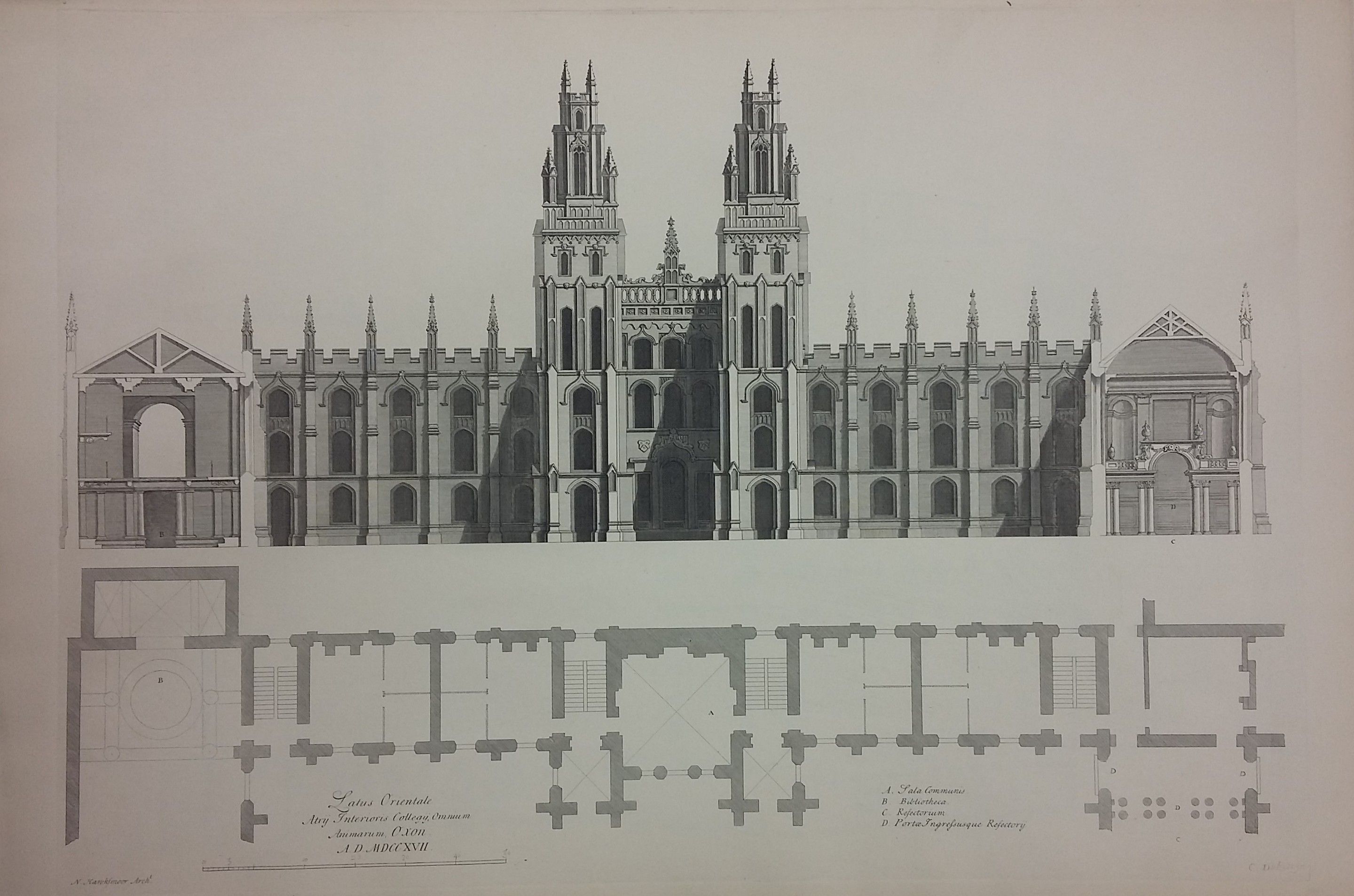 Architectural Designs for All Souls College, Oxford with an Explanation ...