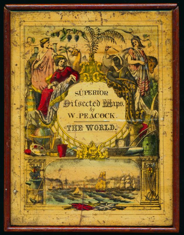 SUPERIOR DISSECTED MAPS BY W. PEACOCK. The World. | Books | PBFA